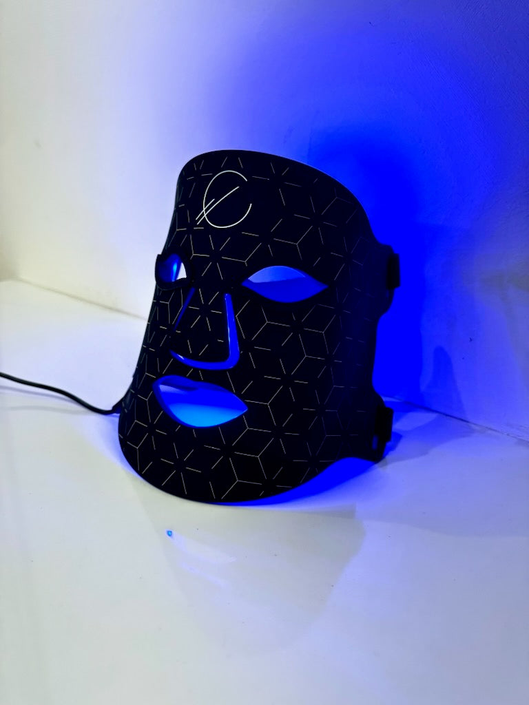 Face, Neck, and Chest LED Light Therapy Mask - Black – Ella Esthetics